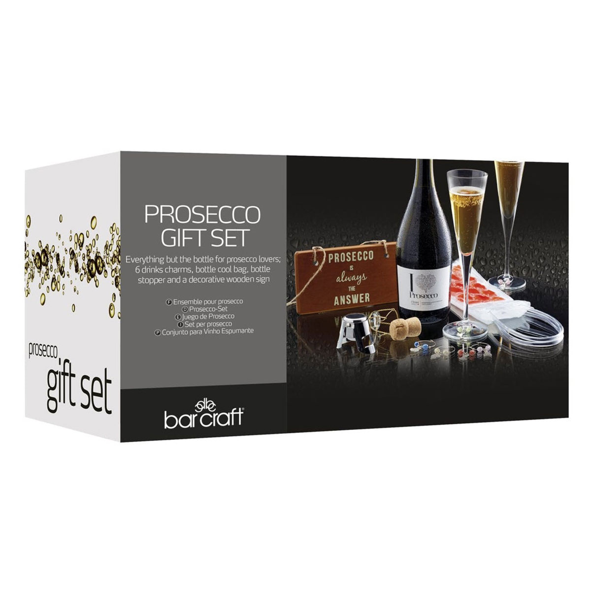 BarCraft Prosecco Gift Set - 9 Piece | Charlies