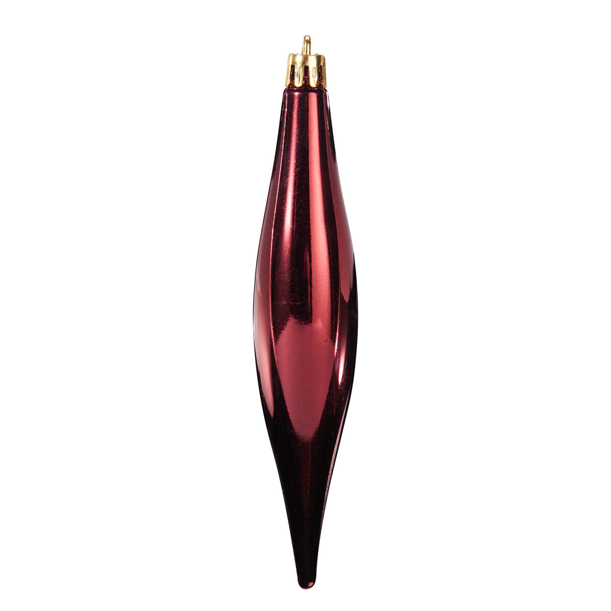 4 Oxblood Shatterproof Icicle Tree Decorations - 15cm | Charlies