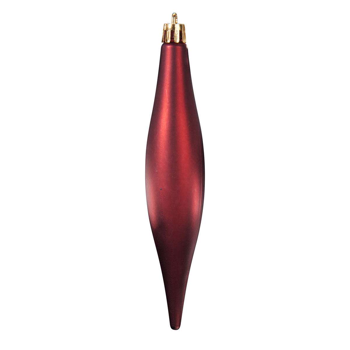 4 Oxblood Shatterproof Icicle Tree Decorations - 15cm | Charlies