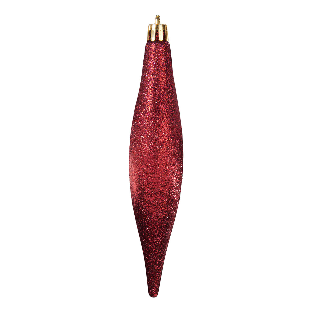 4 Oxblood Shatterproof Icicle Tree Decorations - 15cm | Charlies
