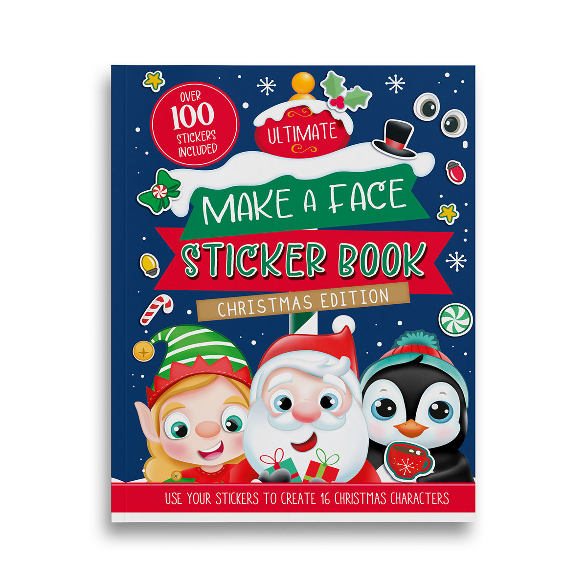 Ultimate Christmas Make A Face Sticker Book | Charlies