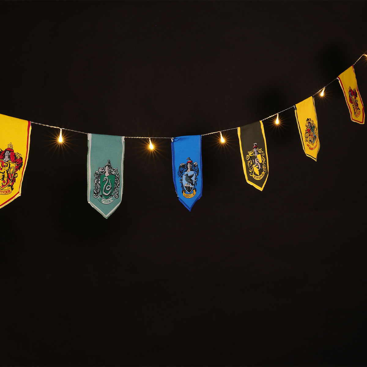Noma 10 Hogwarts House Crest Bunting LED Lights, Warm White - 4m | Charlies