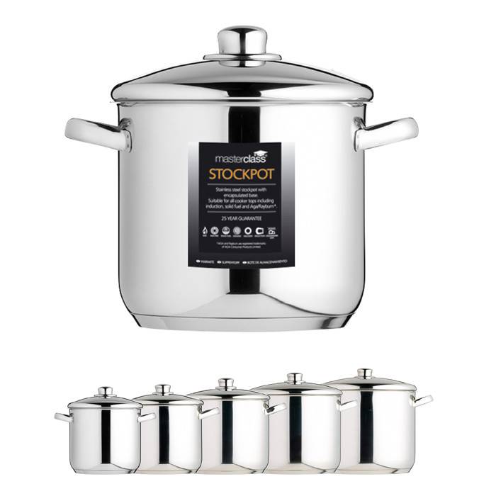 Master Class Stainless Steel Stockpot 5.5 Litre 20cm | Pots and Pans ...