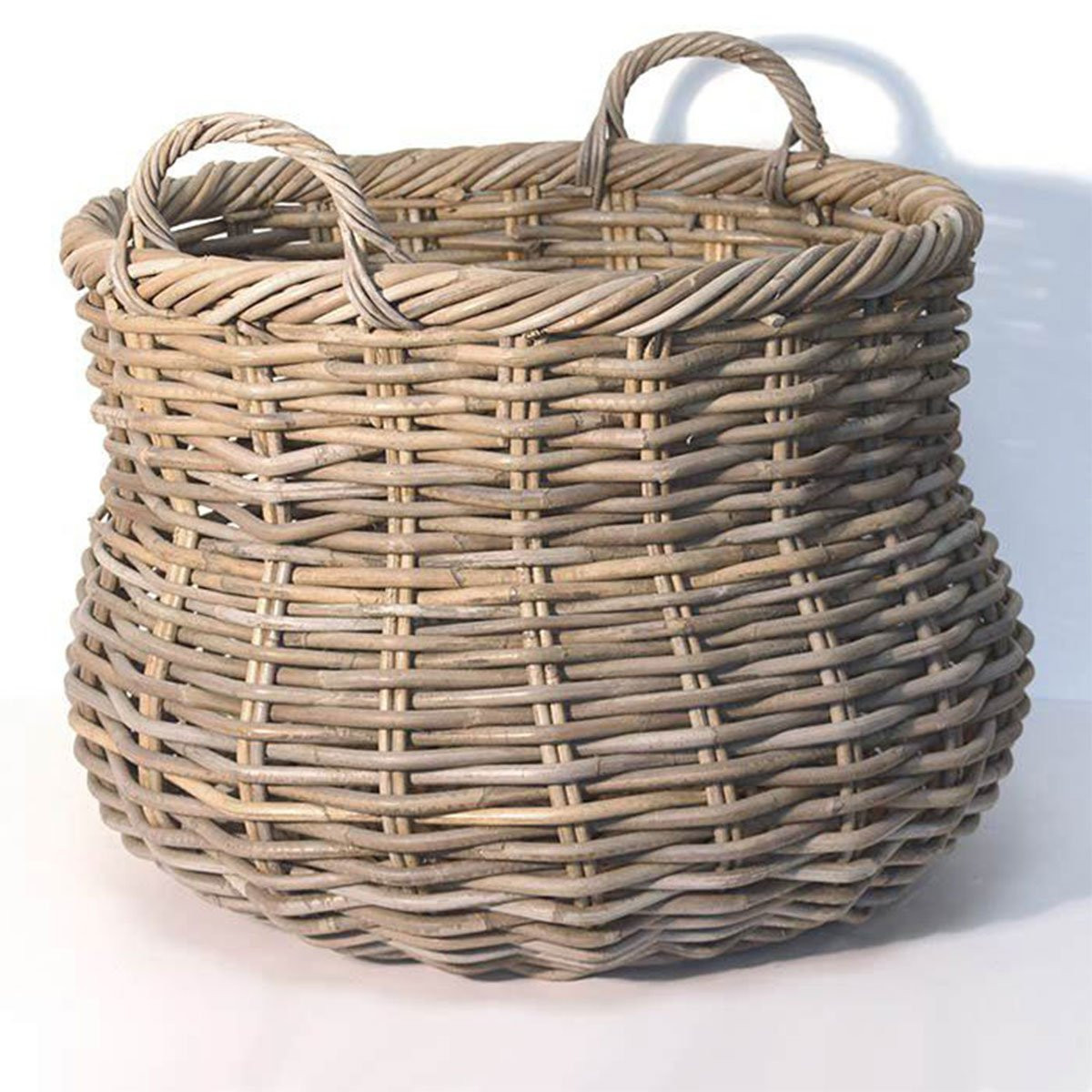 Large Round Wicker Log Basket | Charlies