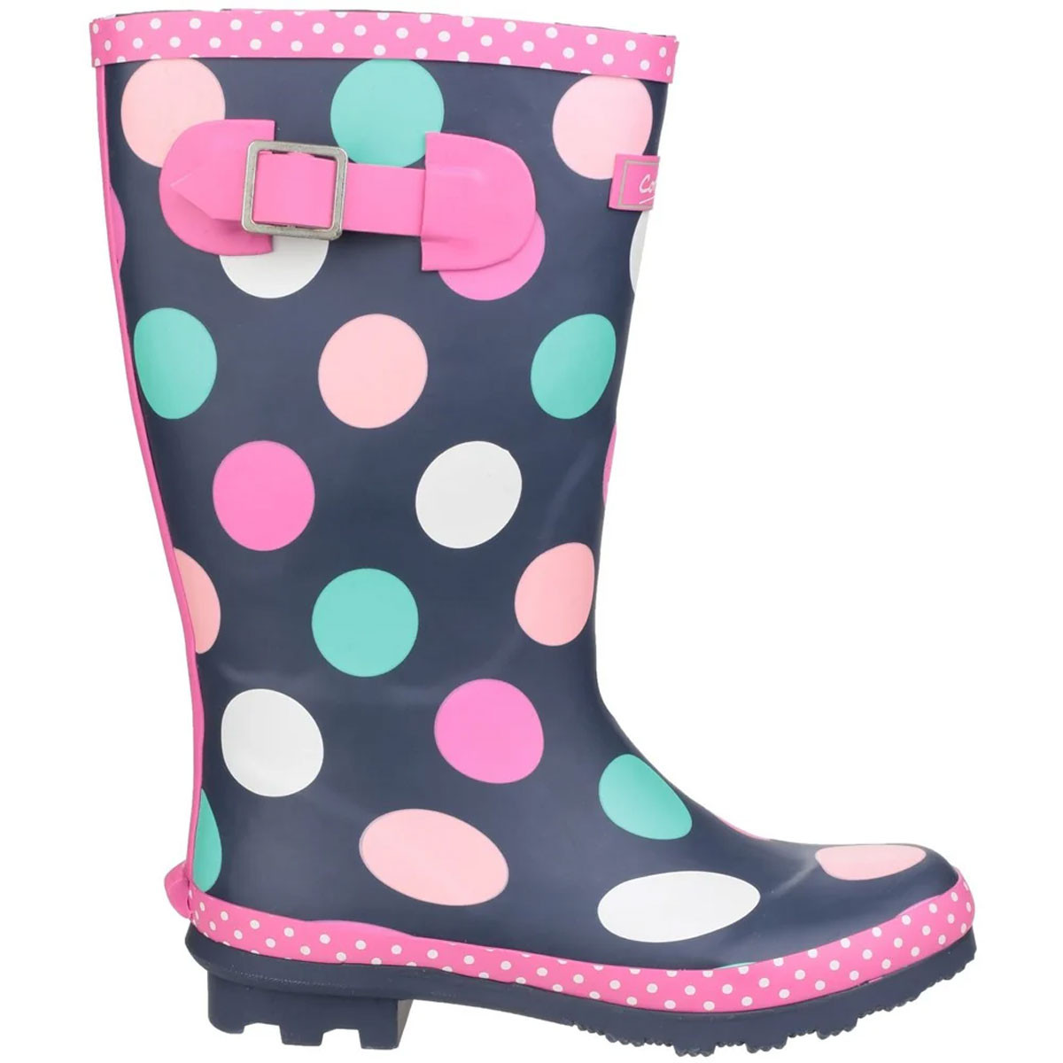 Cotswold Kids Dotty Wellington Boots - Multicolour | Charlies
