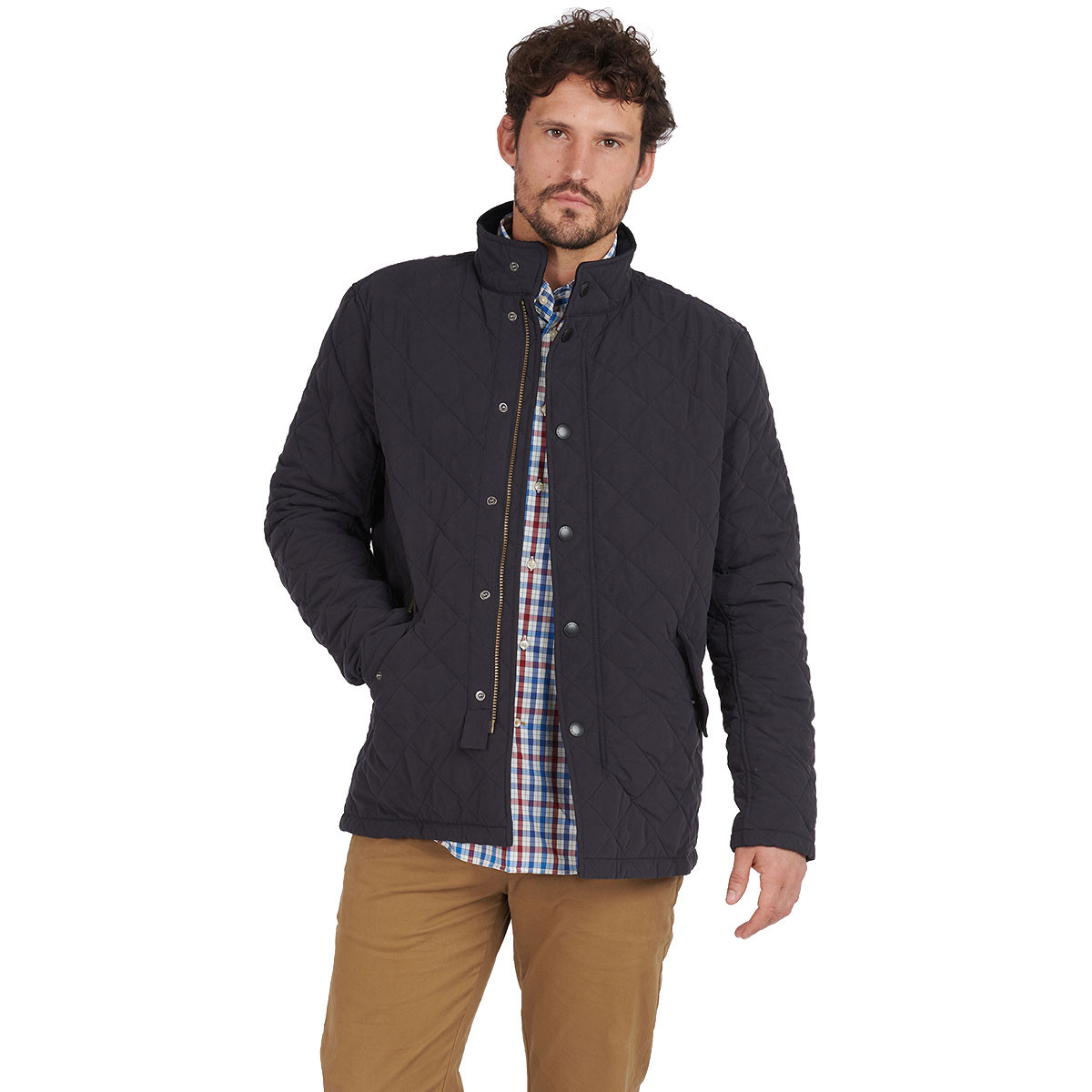 Barbour Men's Shoveler Quilted Jacket - Navy | Charlies