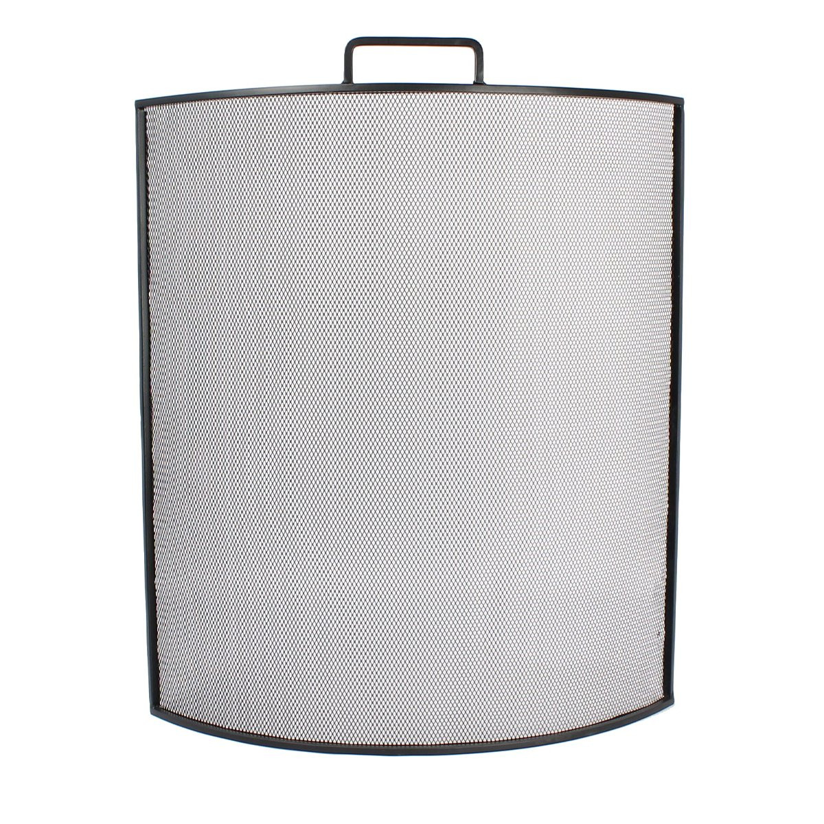 Mansion Curved Fire Screen - Black | Charlies