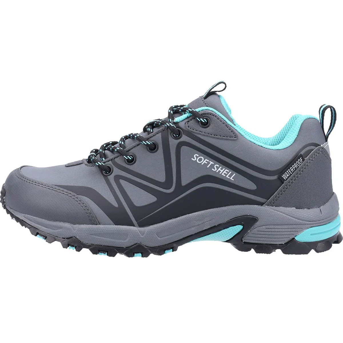 Cotswold Women's Abbeydale Low Walking Shoes- Grey/Blue | Charlies