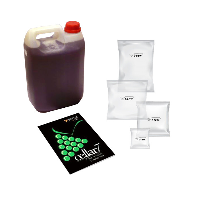 Cellar 7 Merlot Wine Brewing Kit | Home Brew & Winemaking | Kitchen ...
