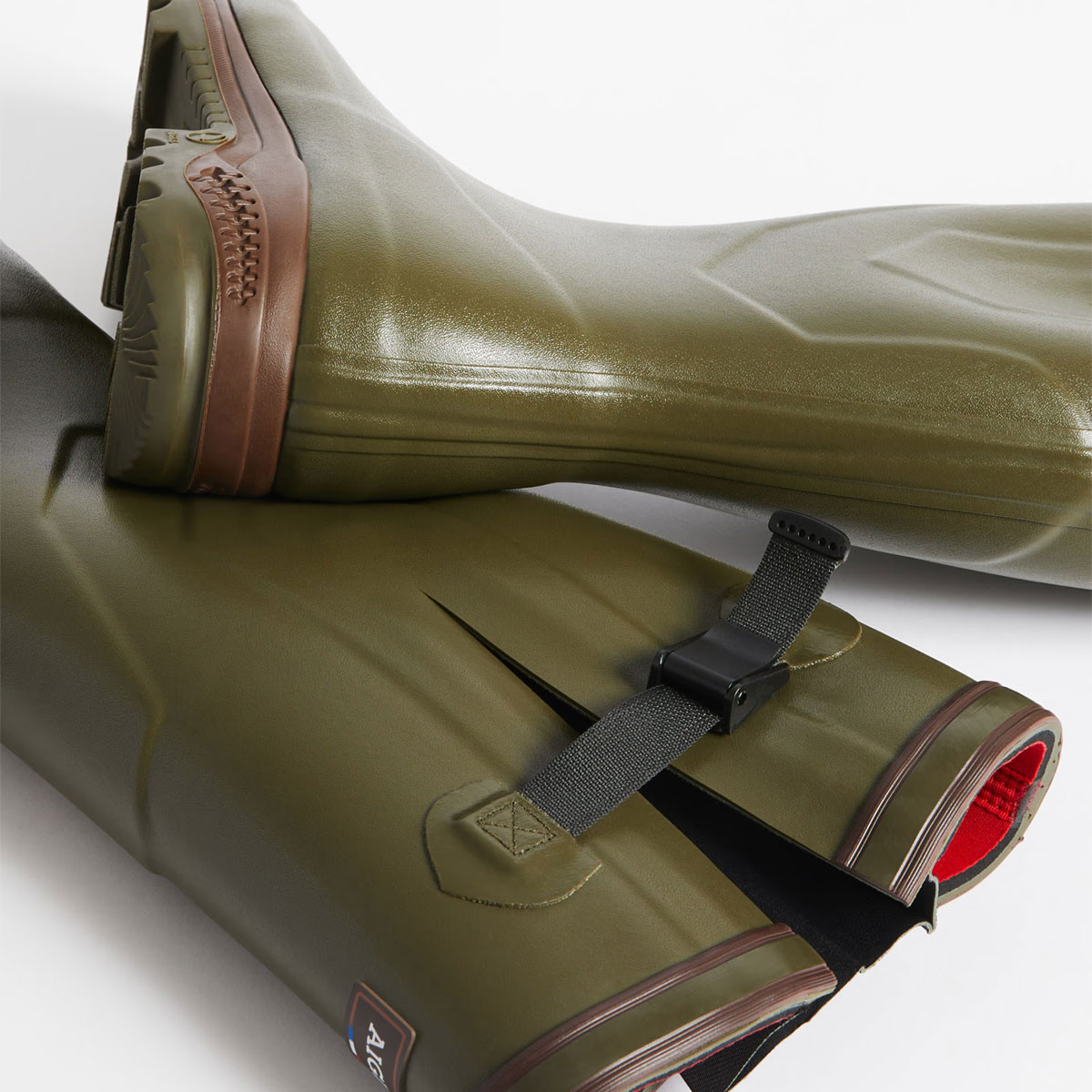 Aigle Parcours 2 ISO Wellington Boots - Kaki | Charlies