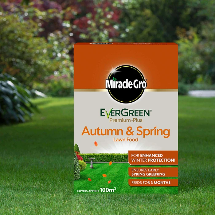 Miracle-Gro Evergreen Premium Autumn and Spring Lawn Food - 100m² |Lawn ...