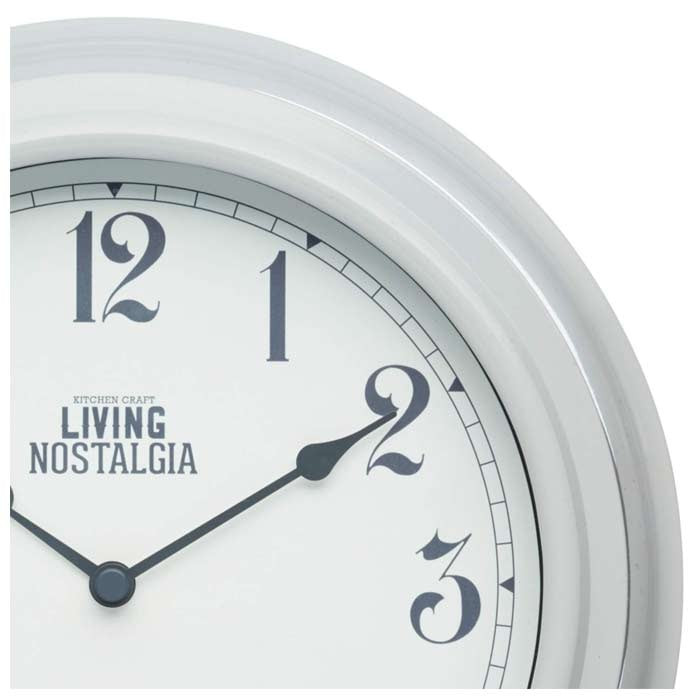 Kitchen Craft 'Living Nostalgia' Wall Clock, Grey - 26cm | Charlies