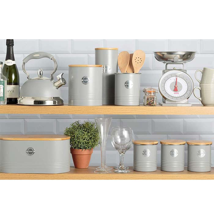 Typhoon Living Sugar Canister - Grey | Kitchen Storage | Charlies