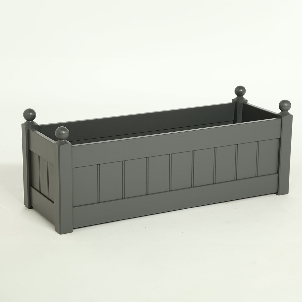 AFK Classic Wooden Trough, Charcoal - 34in | Charlies