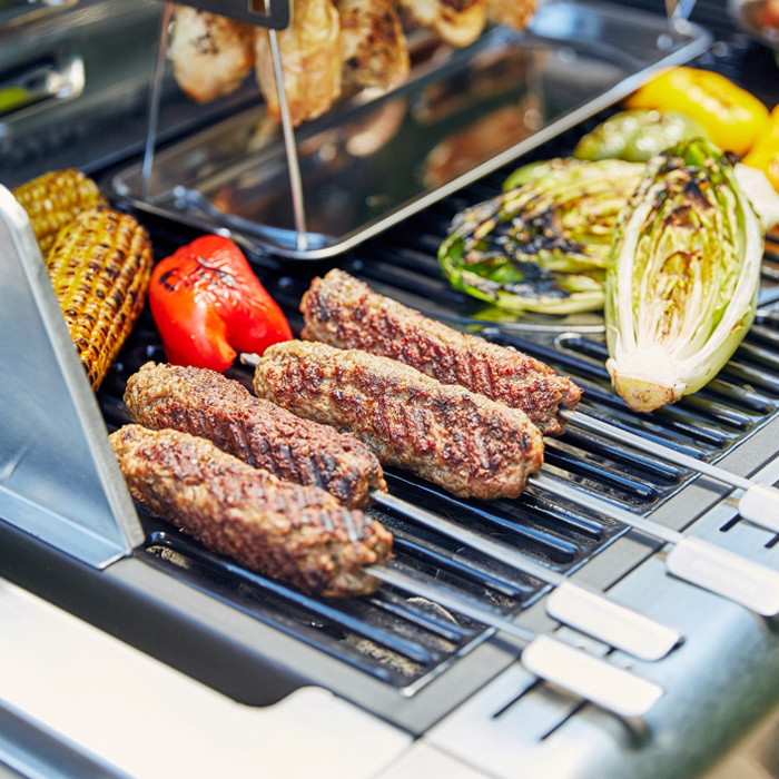 Outback Jupiter 6 Burner Hybrid Stainless Steel Barbecue with Free ...