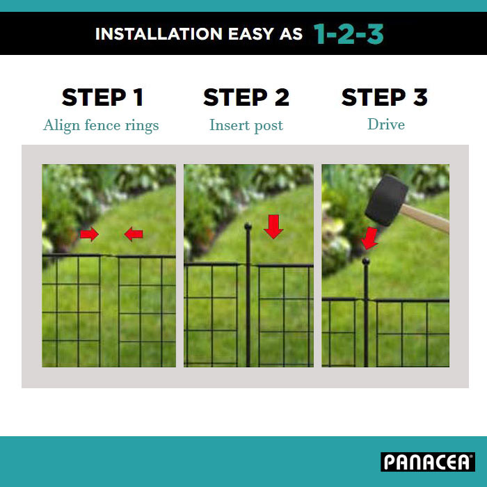Panacea Mini Kensington Finial Fence Panel