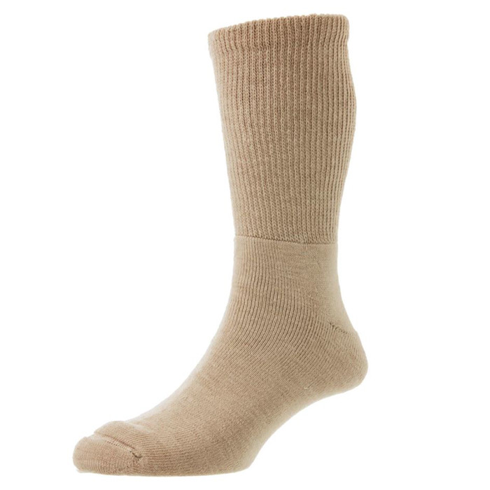 HJ Hall Wool Beige Diabetic Sock | Charlies