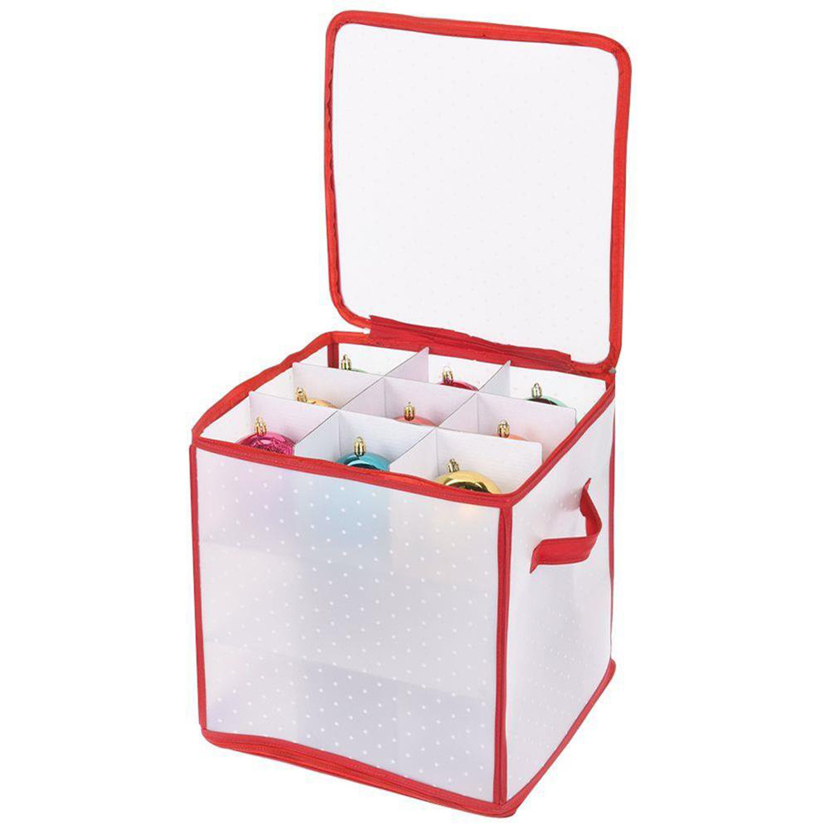 Christmas Bauble Storage Box With Dividers - 27 Baubles | Charlies
