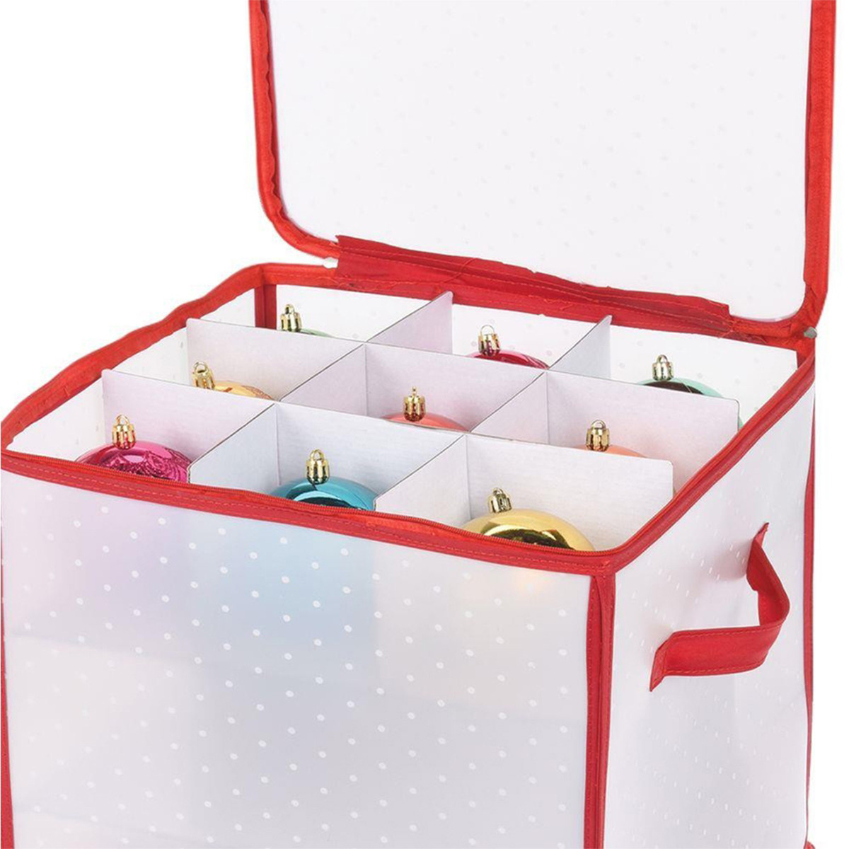 Christmas Bauble Storage Box With Dividers - 27 Baubles | Charlies