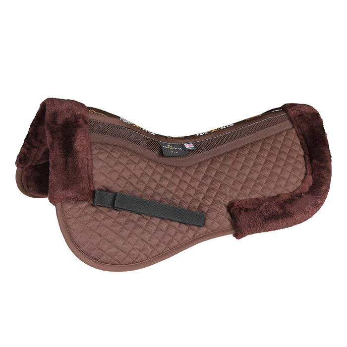 Shires Performance Fully Lined Half Saddle Pad - Brown | Saddle Pads ...