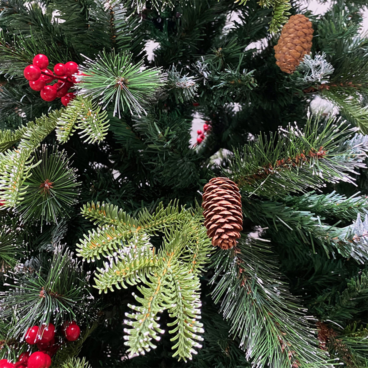 6ft Frosted Winter Berry Pine Artificial Christmas Tree | Charlies