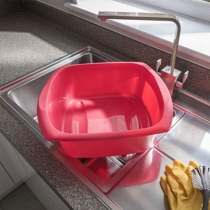 Addis Rectangular Washing-Up Bowl, 9.5 Litre – Pomegranate | Home ...