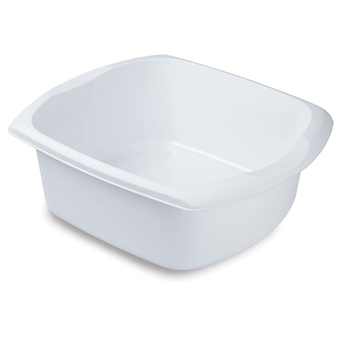 Addis Rectangular Washing-Up Bowl, 9.5 Litre – White | Home & Kitchen ...