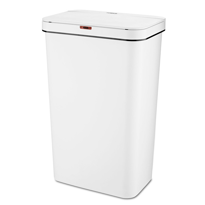 Tower 50L Rectangular Sensor Bin - White | Charlies