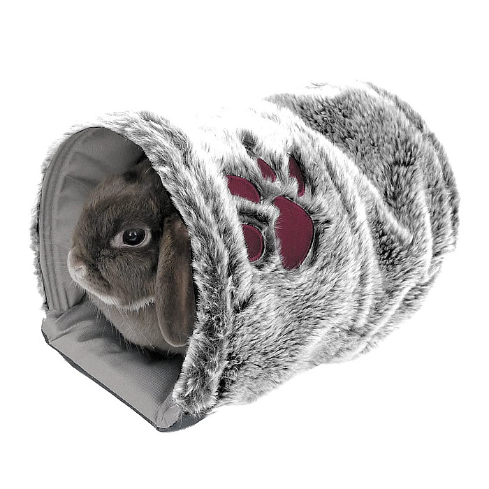 Rosewood Snuggles Grey Reversible Sleep Tunnel | Small Pet Beds | Pets ...