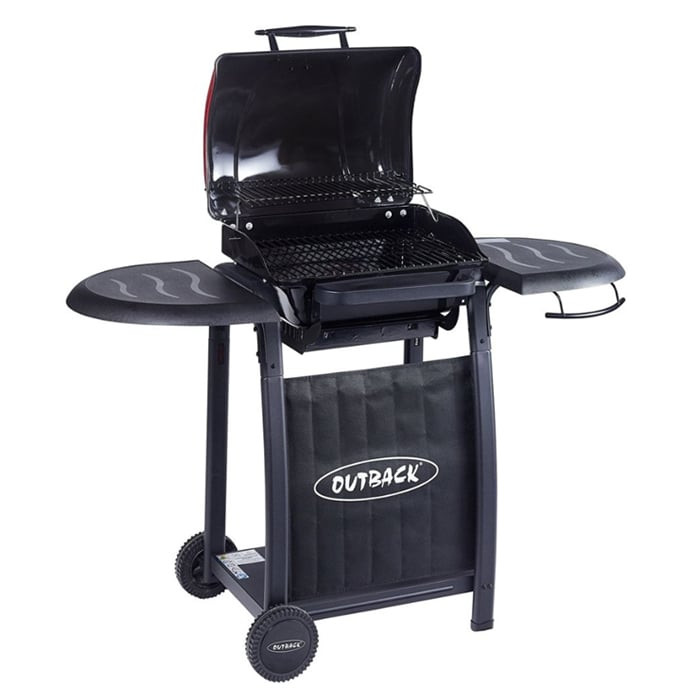 Outback Omega 201 Charcoal BBQ - Red | Charlies