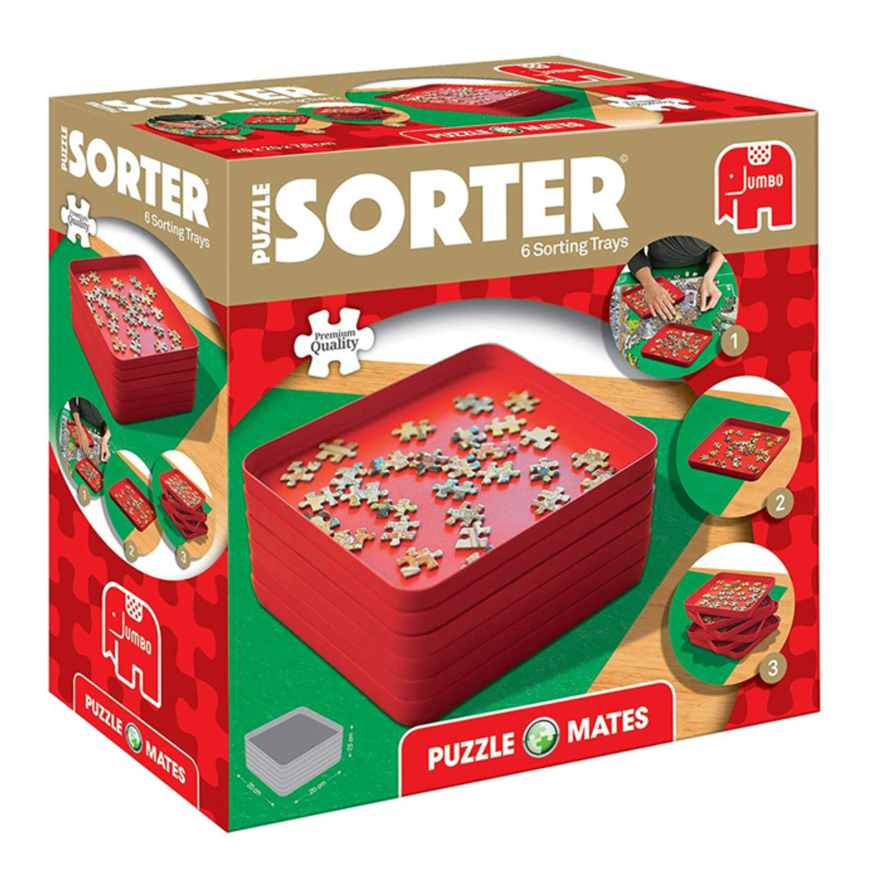 Puzzle Mates 6 Tray Puzzle Sorter Charlies