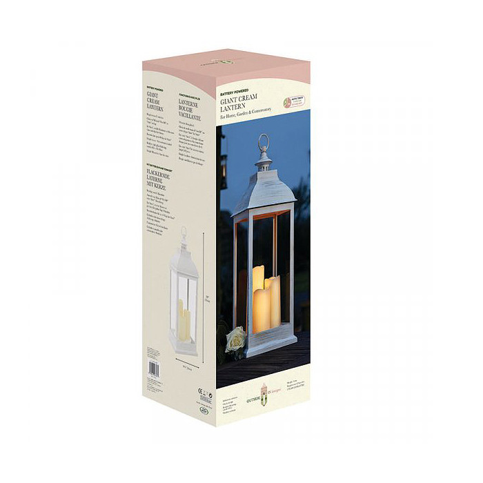 Outside In Giant Lantern - Cream | Charlies
