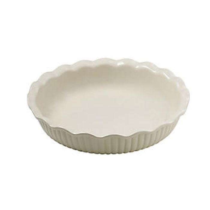 Jomafe Fluted Pie Dish - Cream | Flan & Quiche Dishes | Bakeware ...