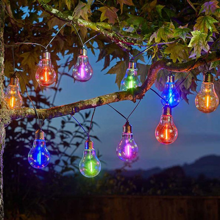Smart Solar Eureka! Neonesque Bulb String Lights - 10 Bulbs | Charlies