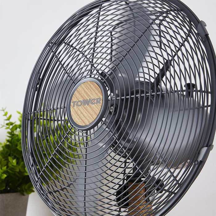 Tower Scandi Desk Fan, 12in - Grey | Charlies