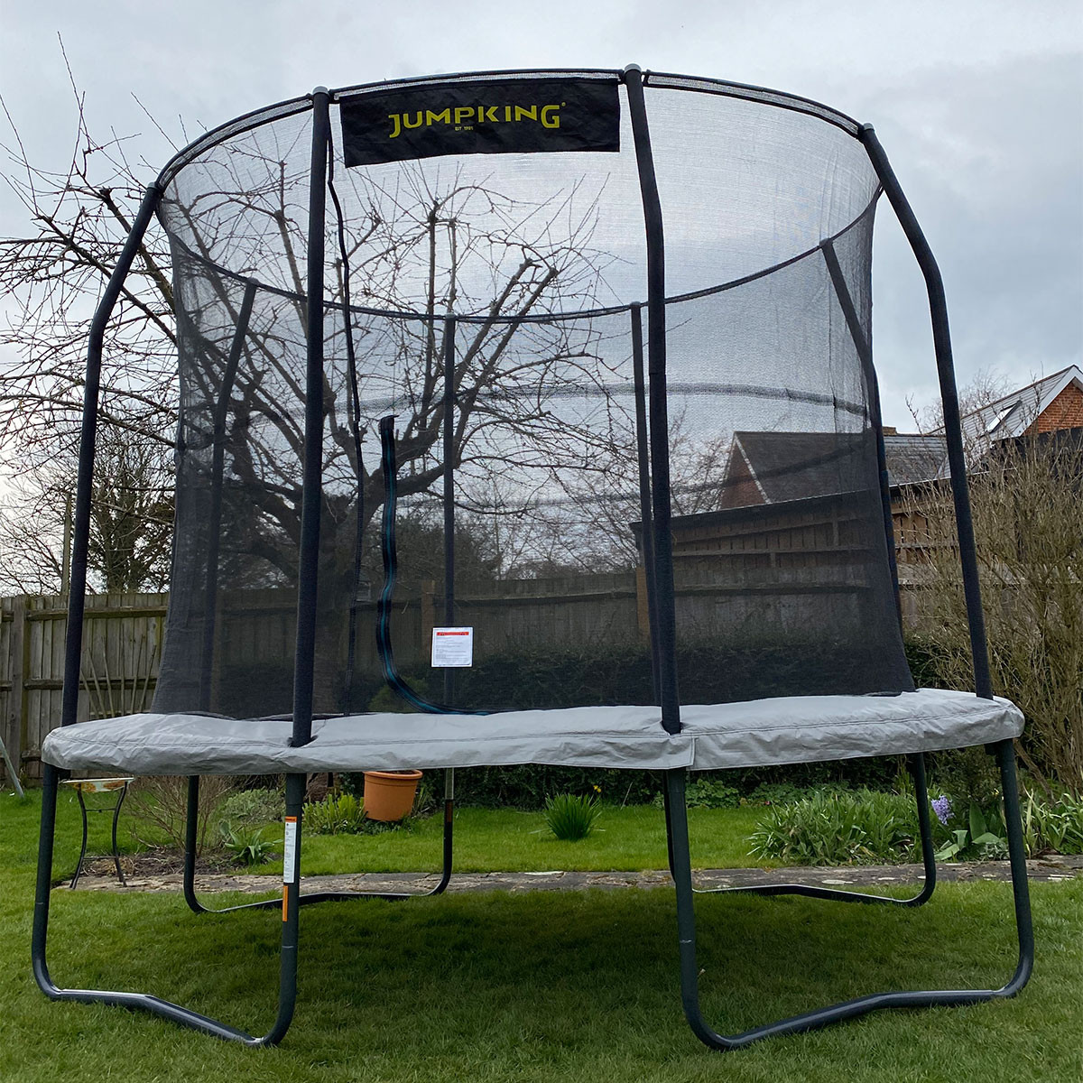 Jumpking 7ft x 10ft Professional Oval Trampoline and Enclosure | Charlies