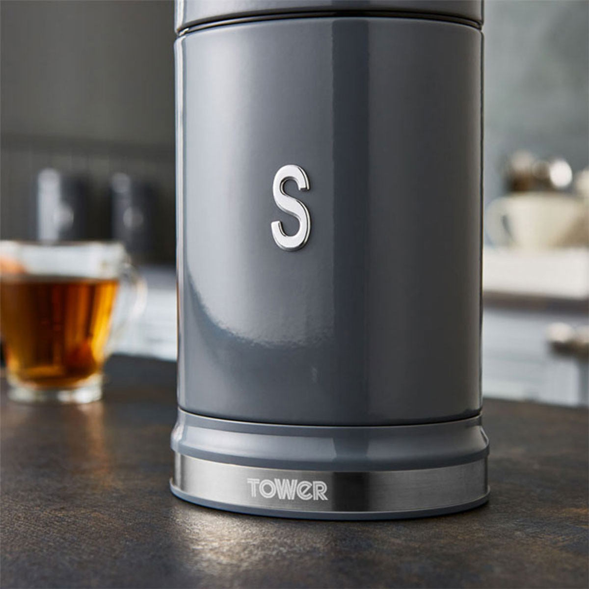 Tower Belle Canister Set of 3 - Graphite | Charlies