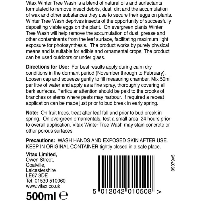 Vitax Winter Tree Wash – 500ml | Charlies