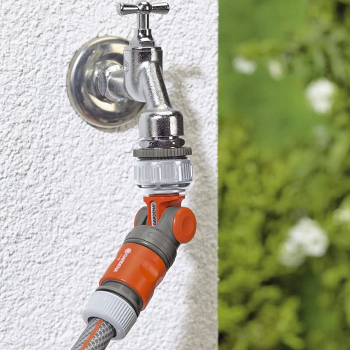 Gardena Angled Tap Water Hose Connector | Charlies