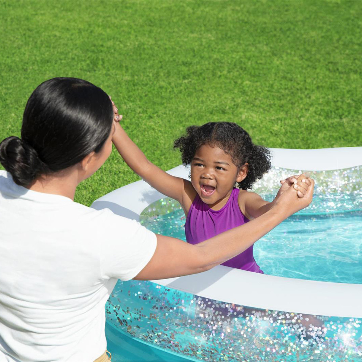 Bestway Sparkle Shell Paddling Pool - 150cm x 127cm x 43cm | Charlies