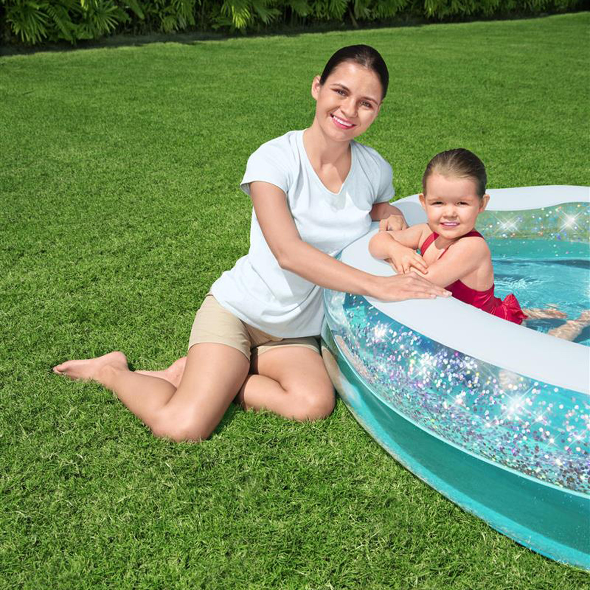 Bestway Sparkle Shell Paddling Pool - 150cm x 127cm x 43cm | Charlies
