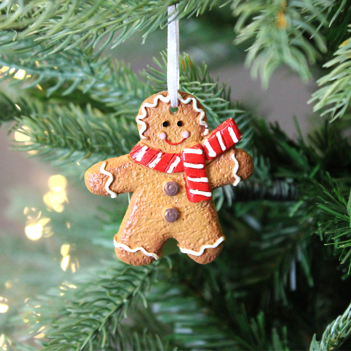 Resin Gingerbread Man Tree Decoration - 6cm | Charlies