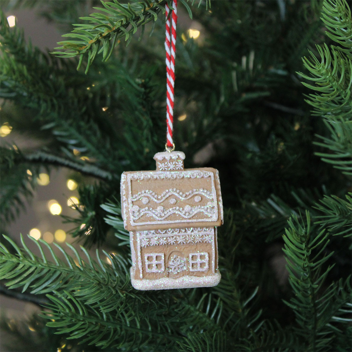 Gisela Graham Gingerbread House Christmas Tree Decoration - 6cm | Charlies
