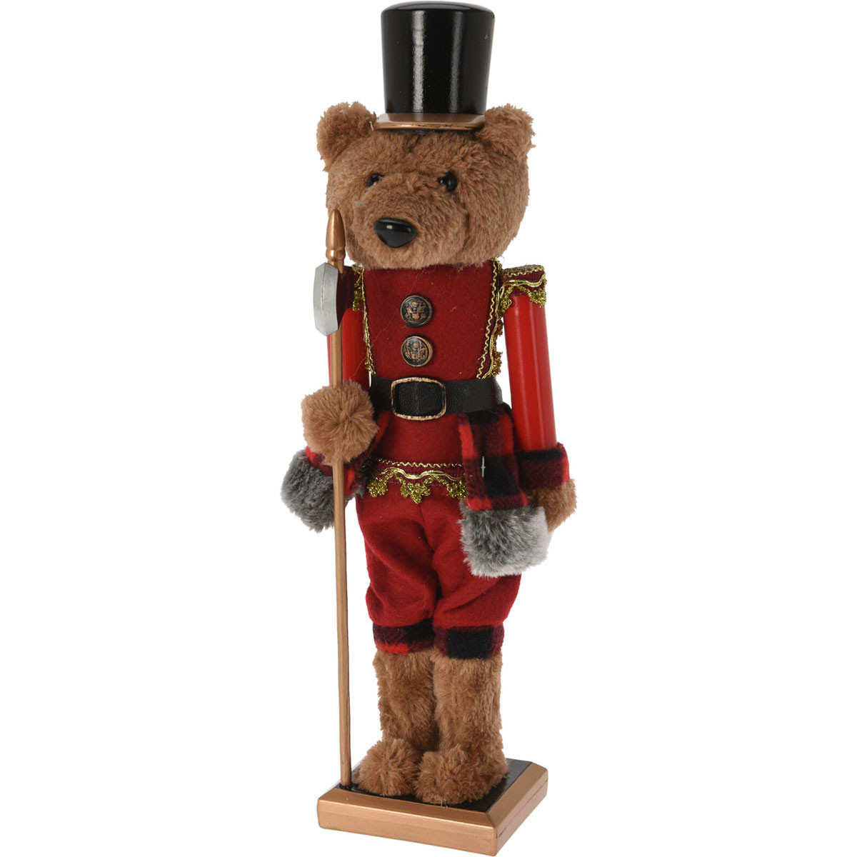 Teddy Bear Nutcracker Christmas Figurine - 38cm | Charlies