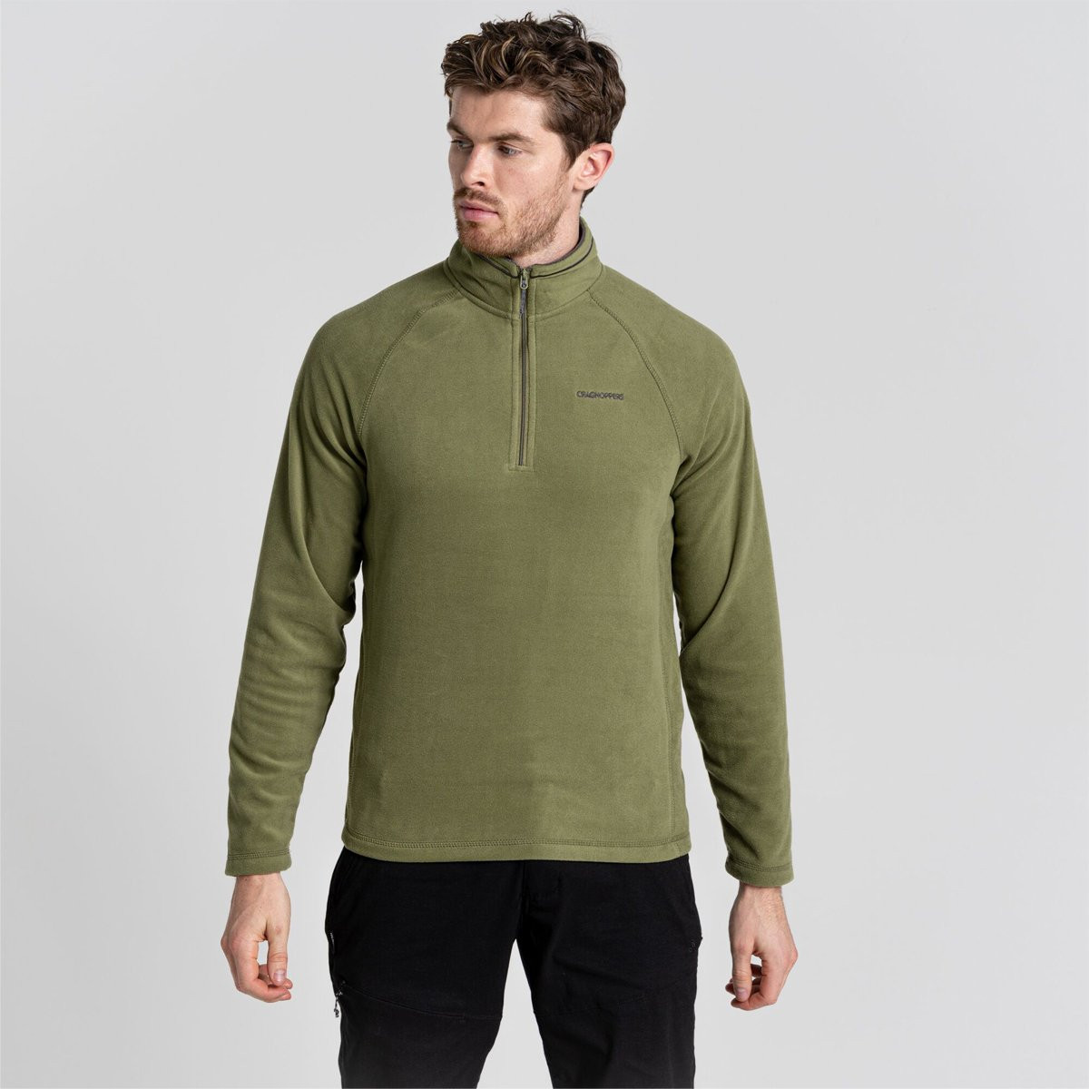 Craghoppers Men’s Corey VI Half Zip Fleece – Loden Green | Charlies