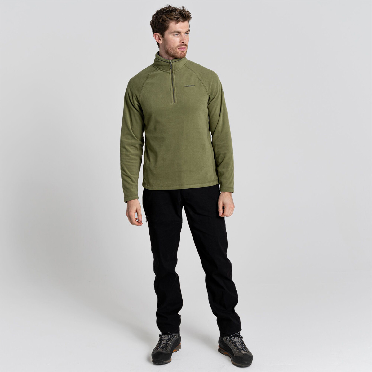 Craghoppers Men’s Corey VI Half Zip Fleece – Loden Green | Charlies