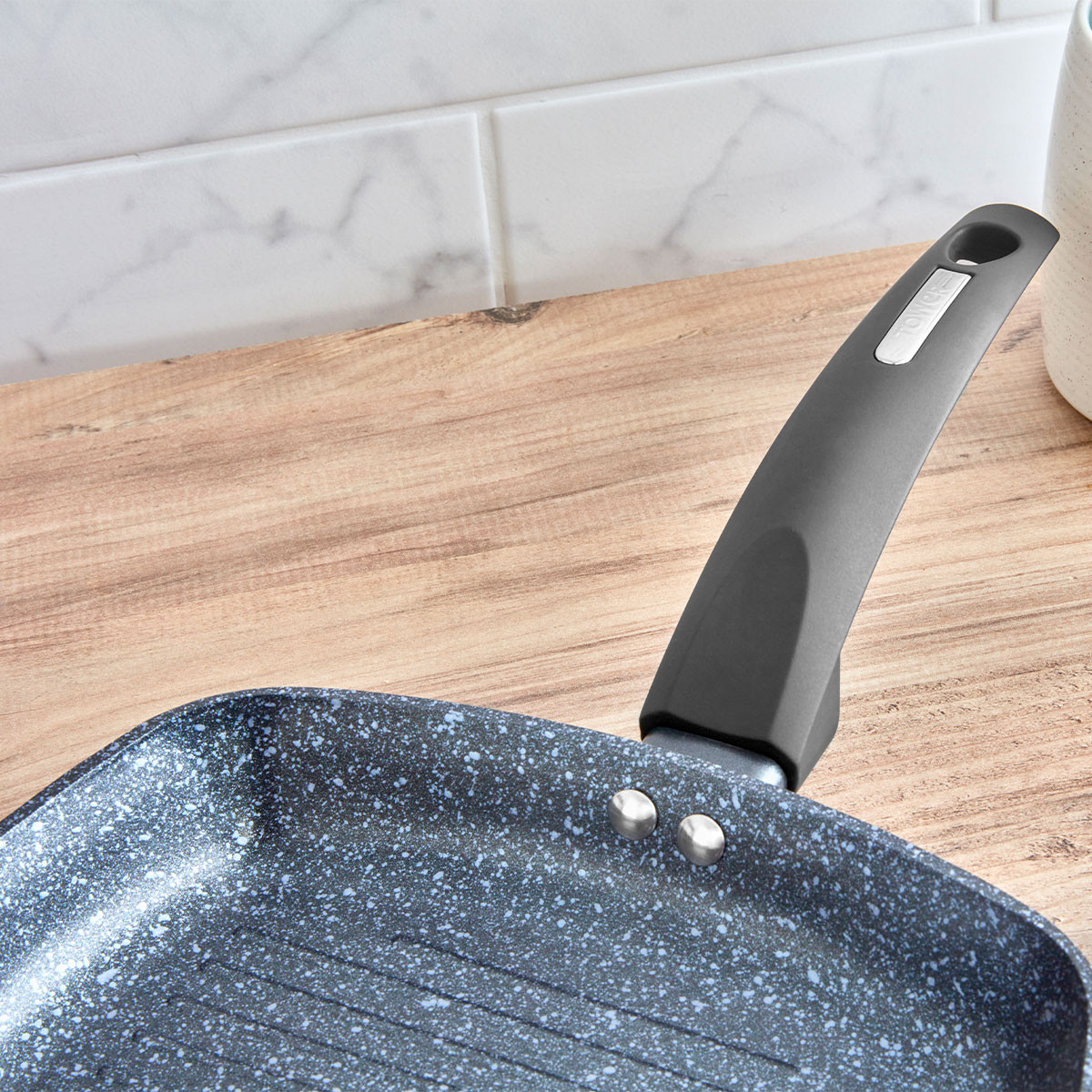Tower TruStone Square Frying Pan, Azure – 25cm | Charlies