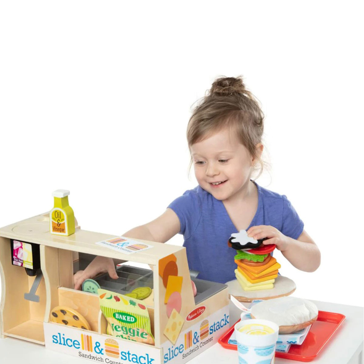 Melissa & Doug Slice & Stack Sandwich Counter | Charlies