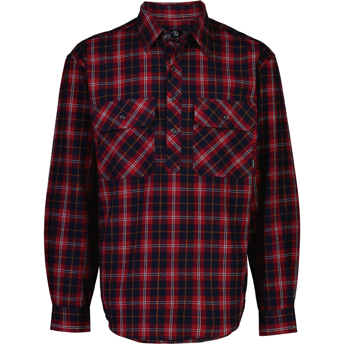 Swanndri Men's Barn Yarn Dye Shirt - Red | Charlies