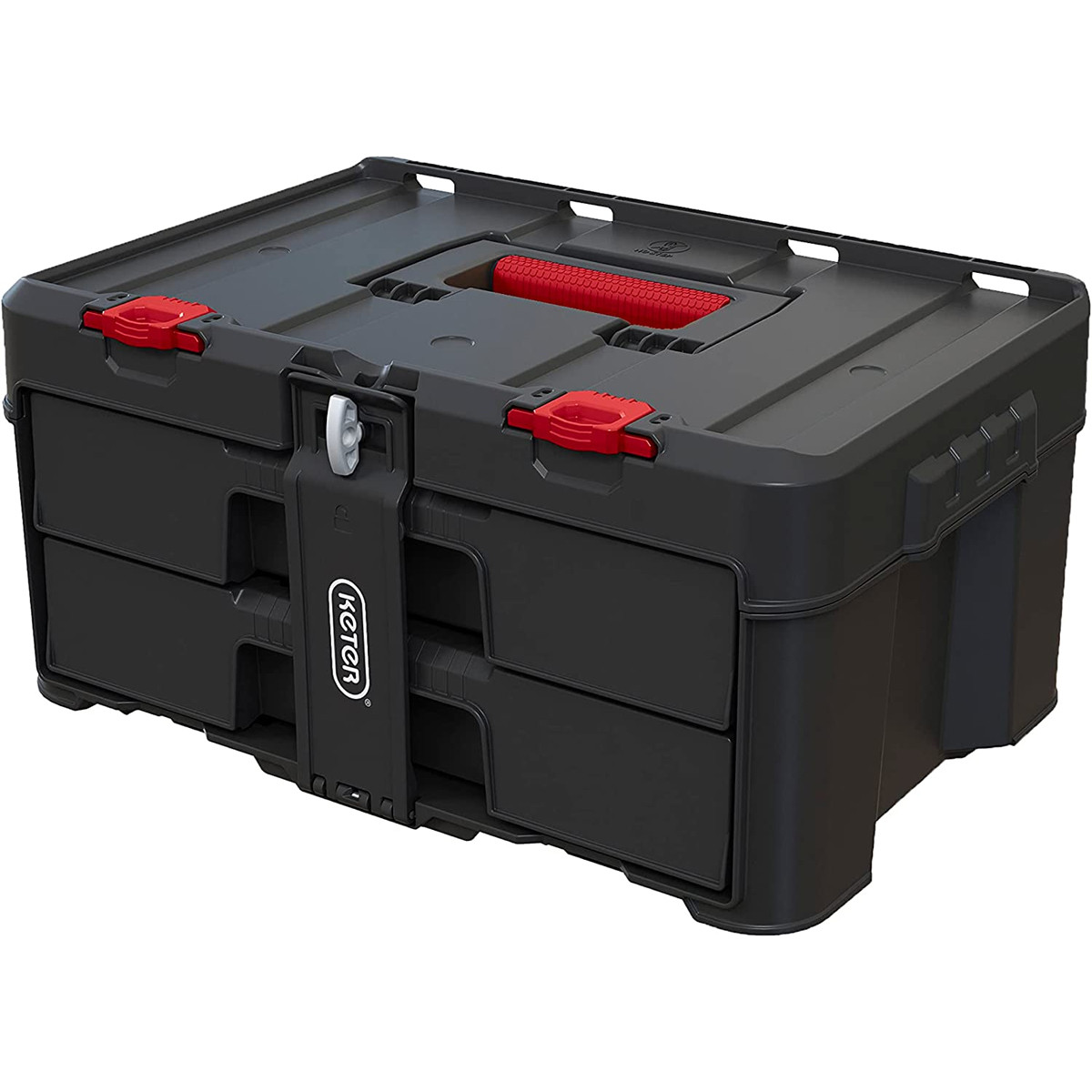 Keter Stack N' Roll 2 Drawer Unit - 19in | Charlies